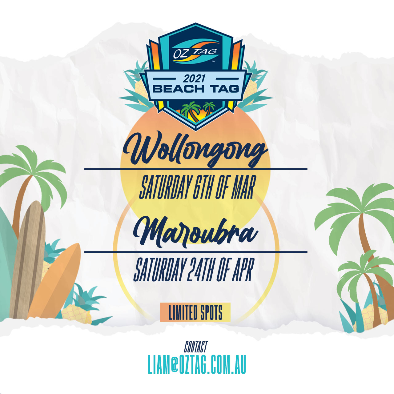 2021 Beach Tag | Australian Oztag